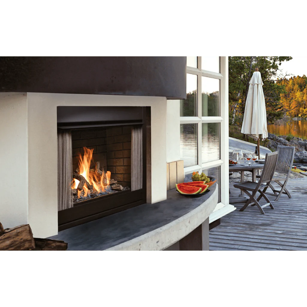 Kingsman 42 Inch Ofp42n Stainless Steel Outdoor Millivolt Gas Fireplac