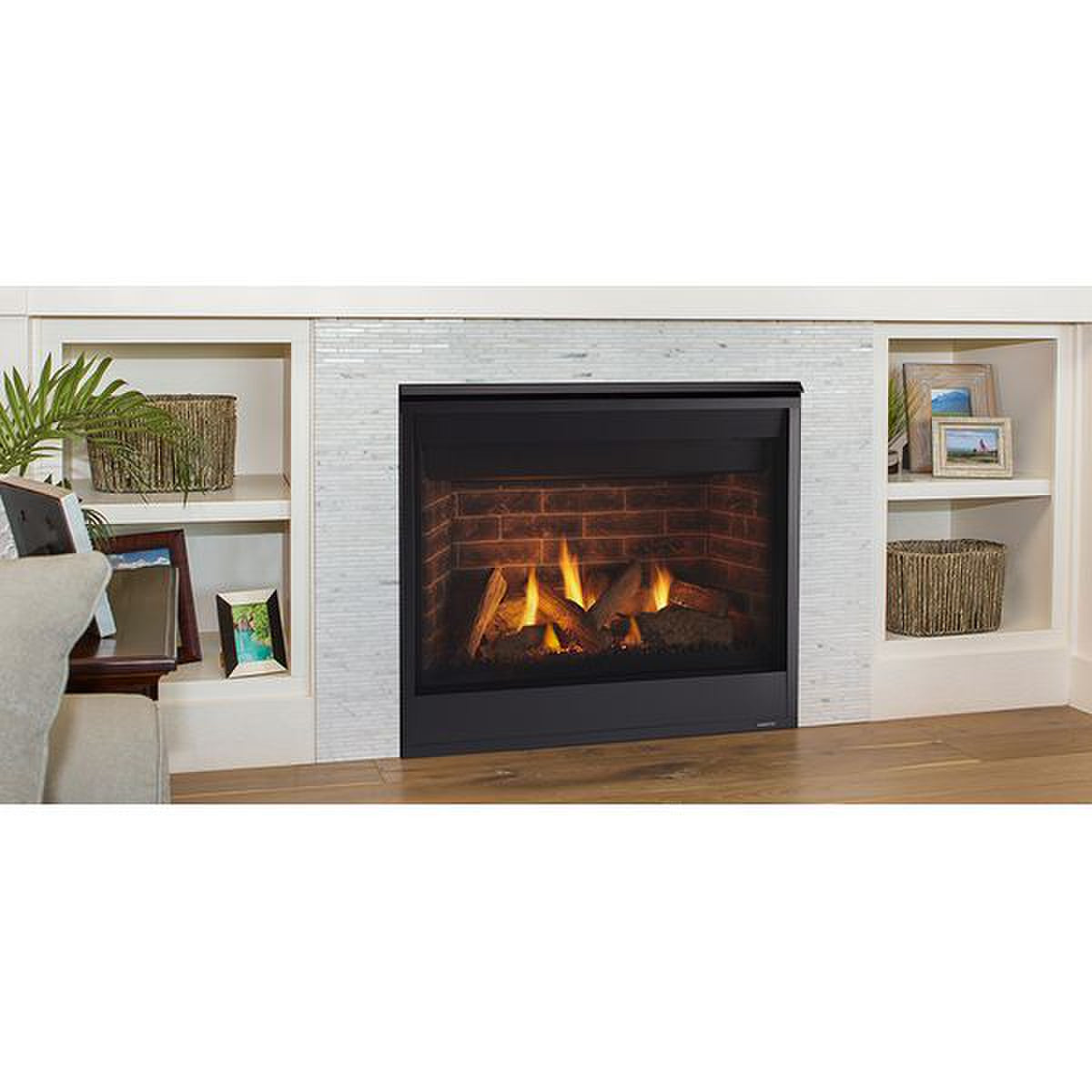 Majestic Quartz High-efficiency 36 Inch Direct Vent Gas Fireplace With