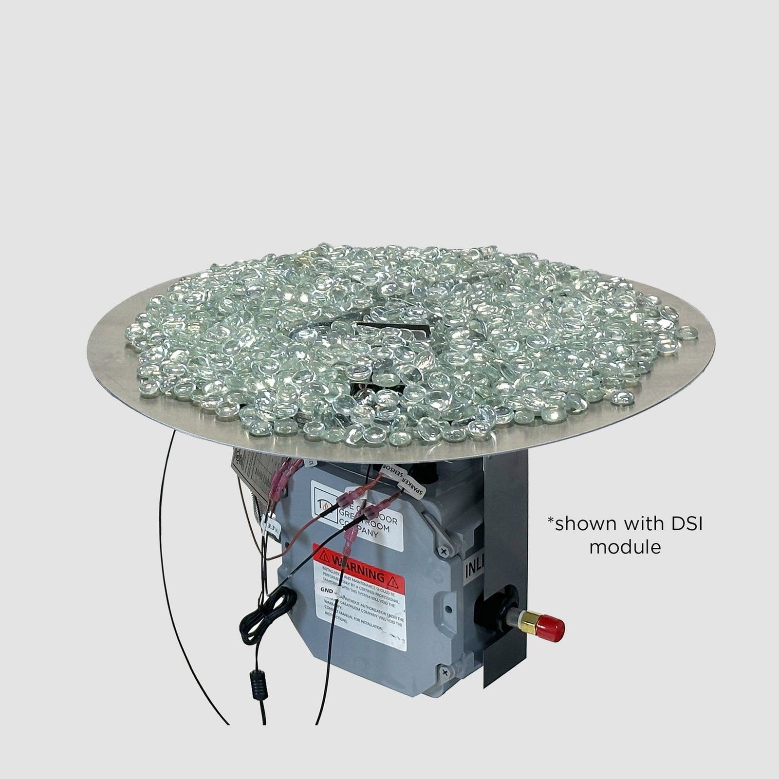 The Outdoor GreatRoom Company 20" Round Crystal Fire Plus LPG Burner K