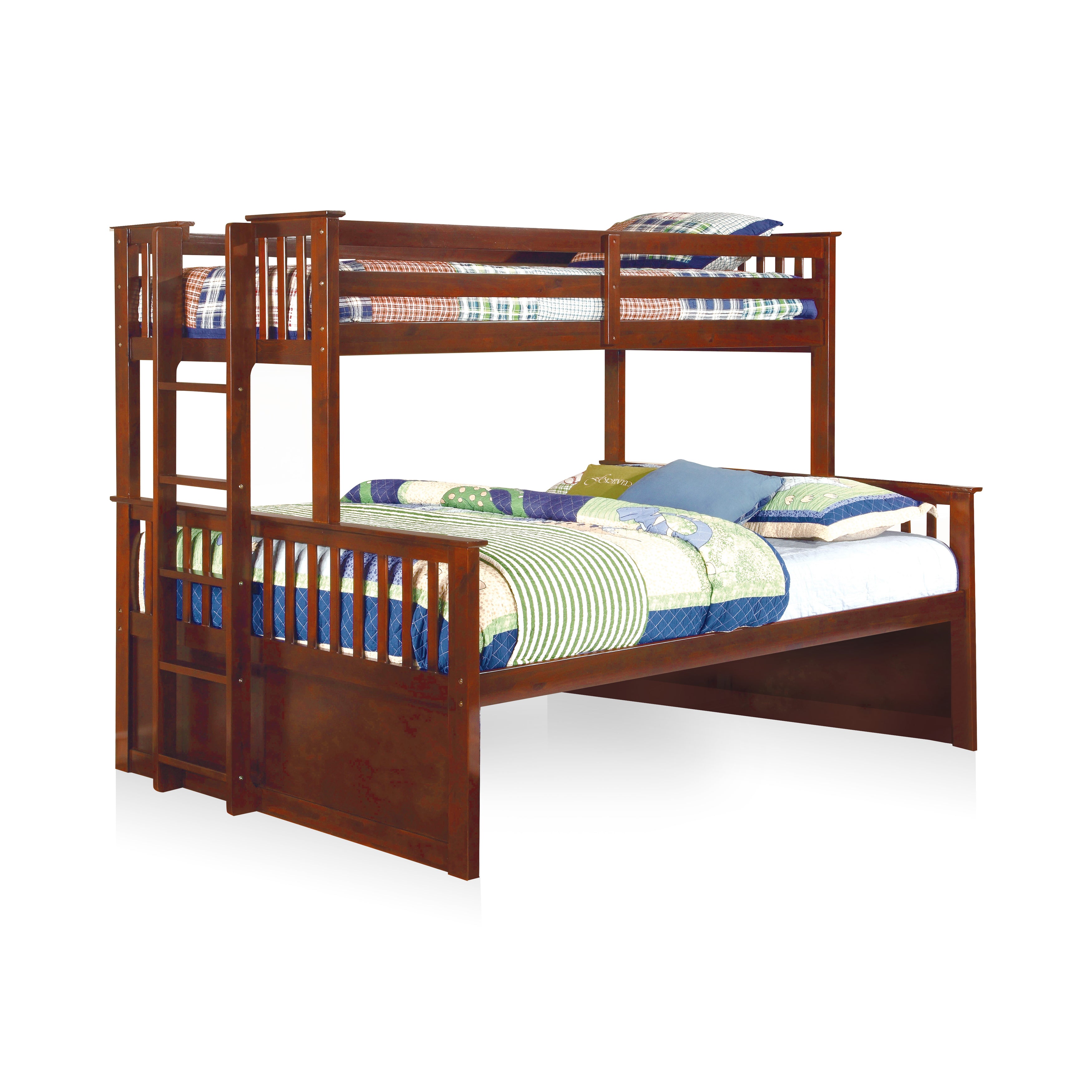 Shop Andris Cottage Twin over Full Bunk Bed: Dark Walnut Finish