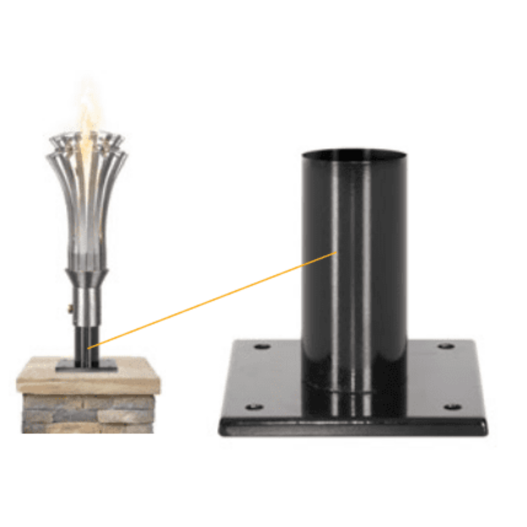 The Outdoor Plus - 8" Original TOP Torch Base Column Mount