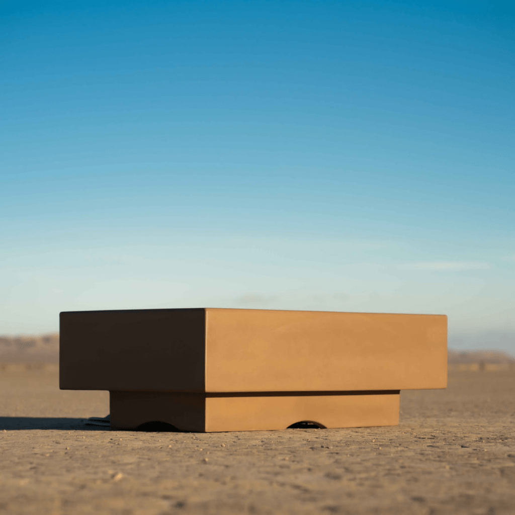 The Outdoor Plus - Del Mar GFRC Concrete Rectangle Liquid Propane Fire