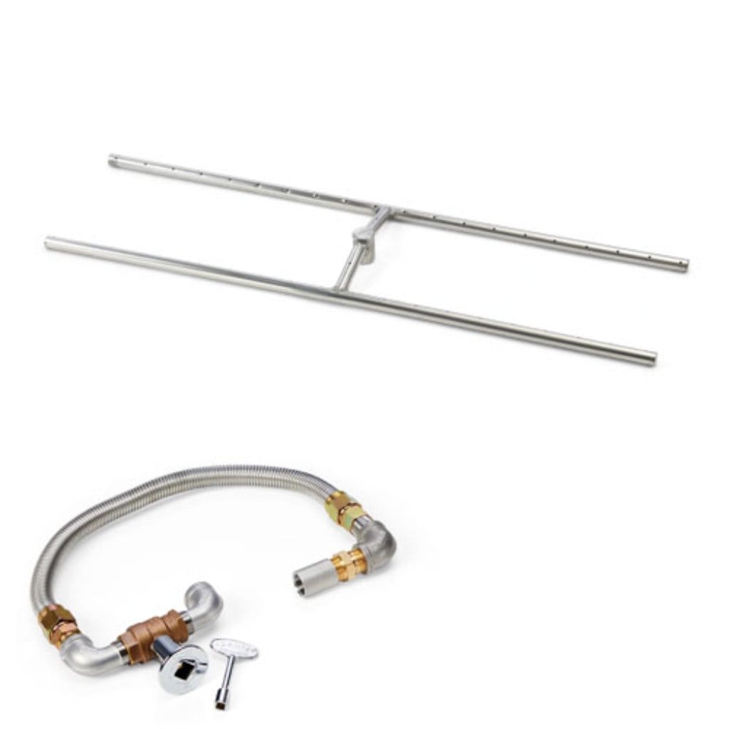 HPC | 60”x10” H-Burner Fire Pit Kit - Belle Flame