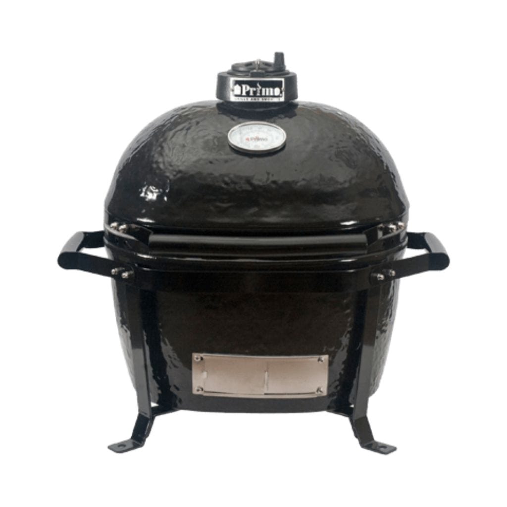 Primo Grill - Junior 200 Oval Ceramic Kamado Grill with Stainless Stee