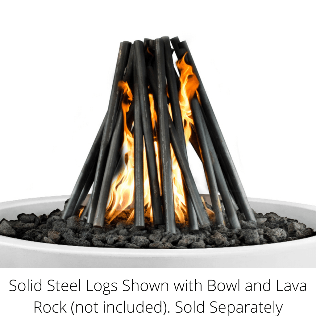 The Outdoor - Plus 18" Solid Steel Logs Ornament for Fire Bowls and Pi
