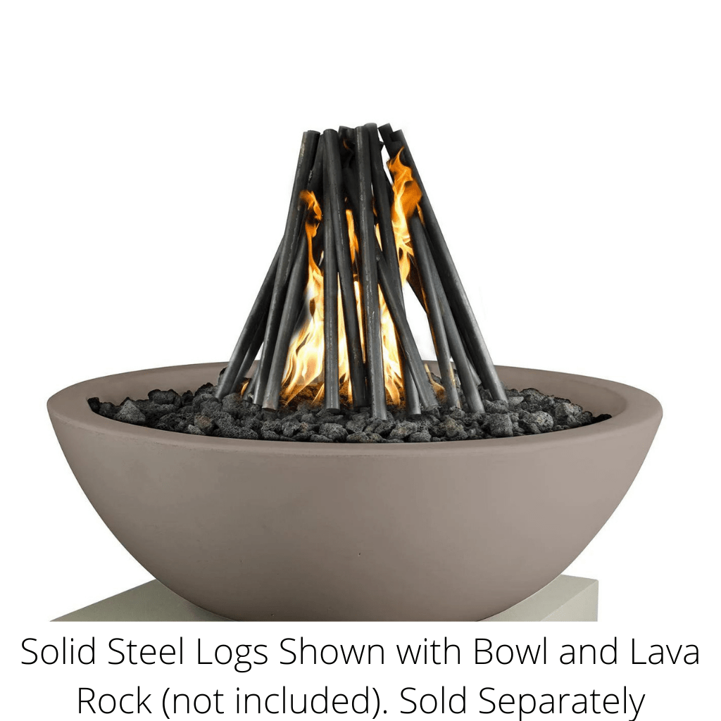The Outdoor - Plus 18" Solid Steel Logs Ornament for Fire Bowls and Pi